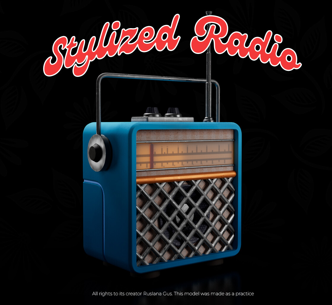ArtStation - Stylized Radio