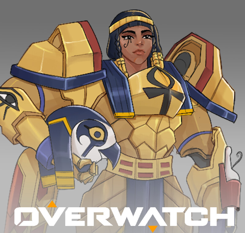 ArtStation - Overwatch Pharah Horus Skin Concept