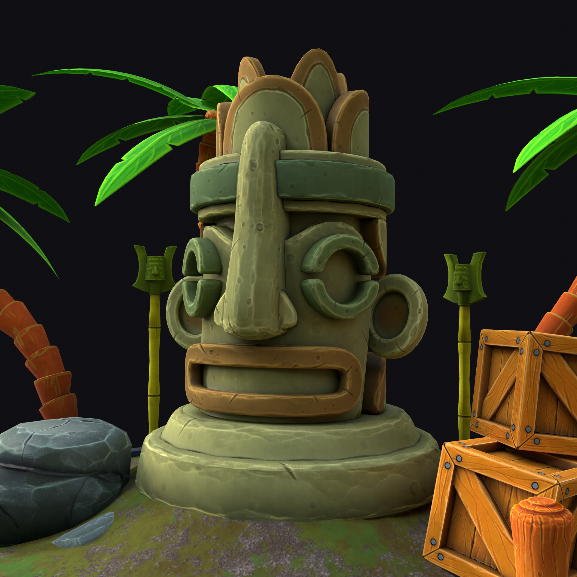 ArtStation - Ancient Jungle Statue