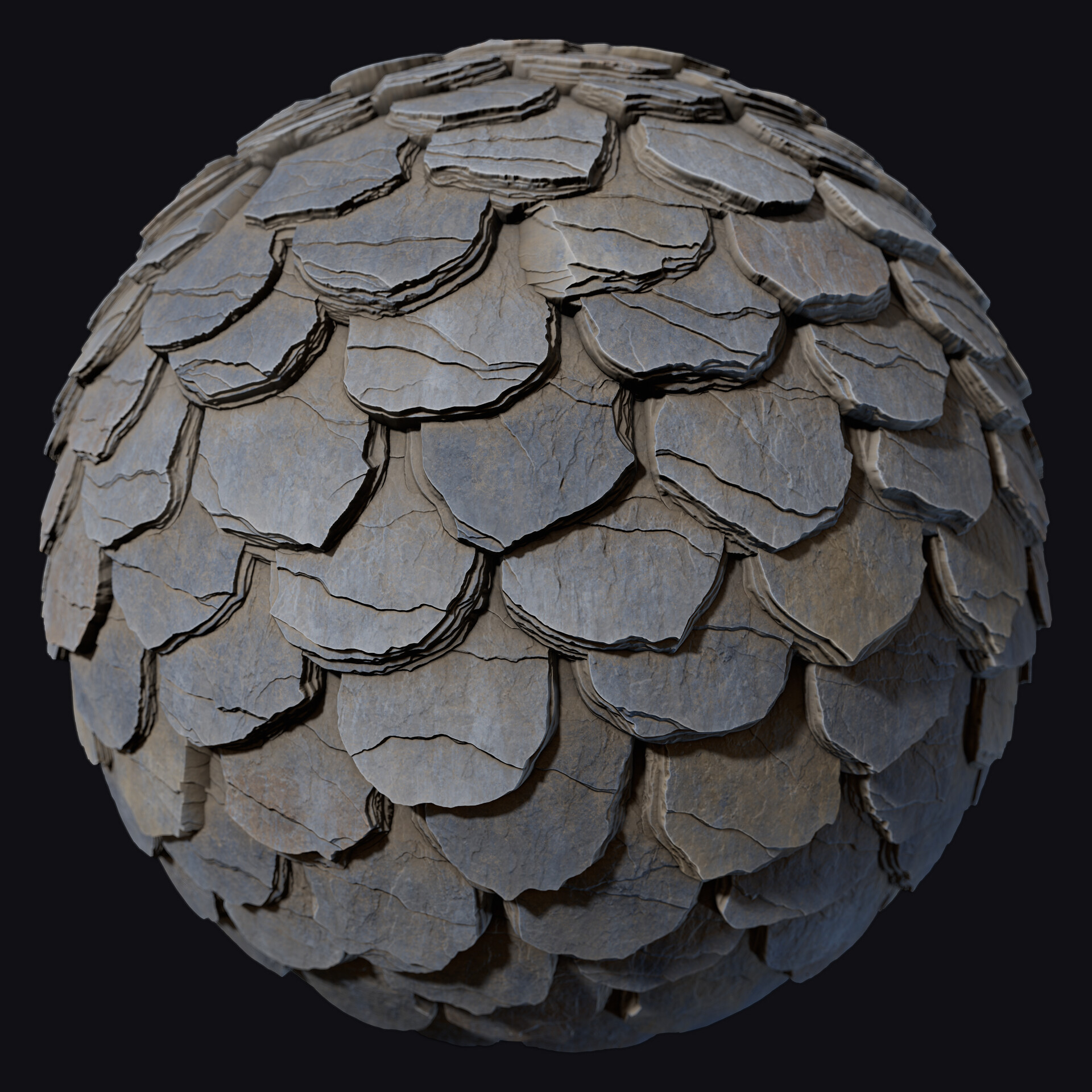 ArtStation - Slate Roof Material Study