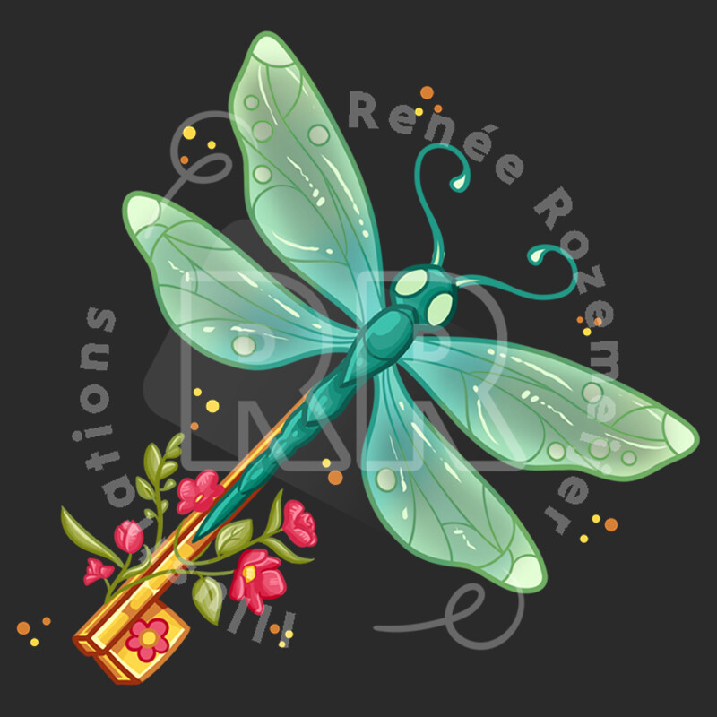 ArtStation - Dragonfly key design