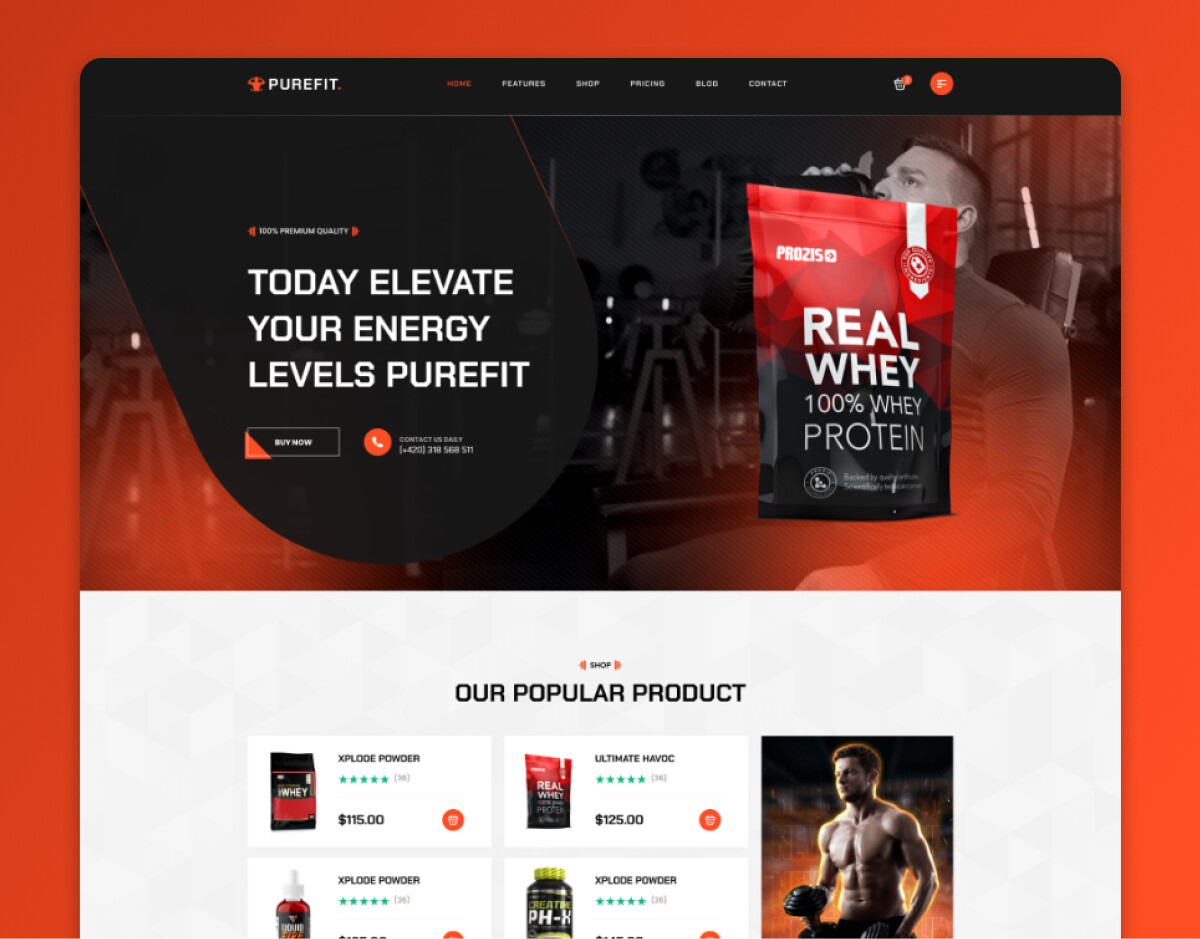 ArtStation - Health Supplement Website