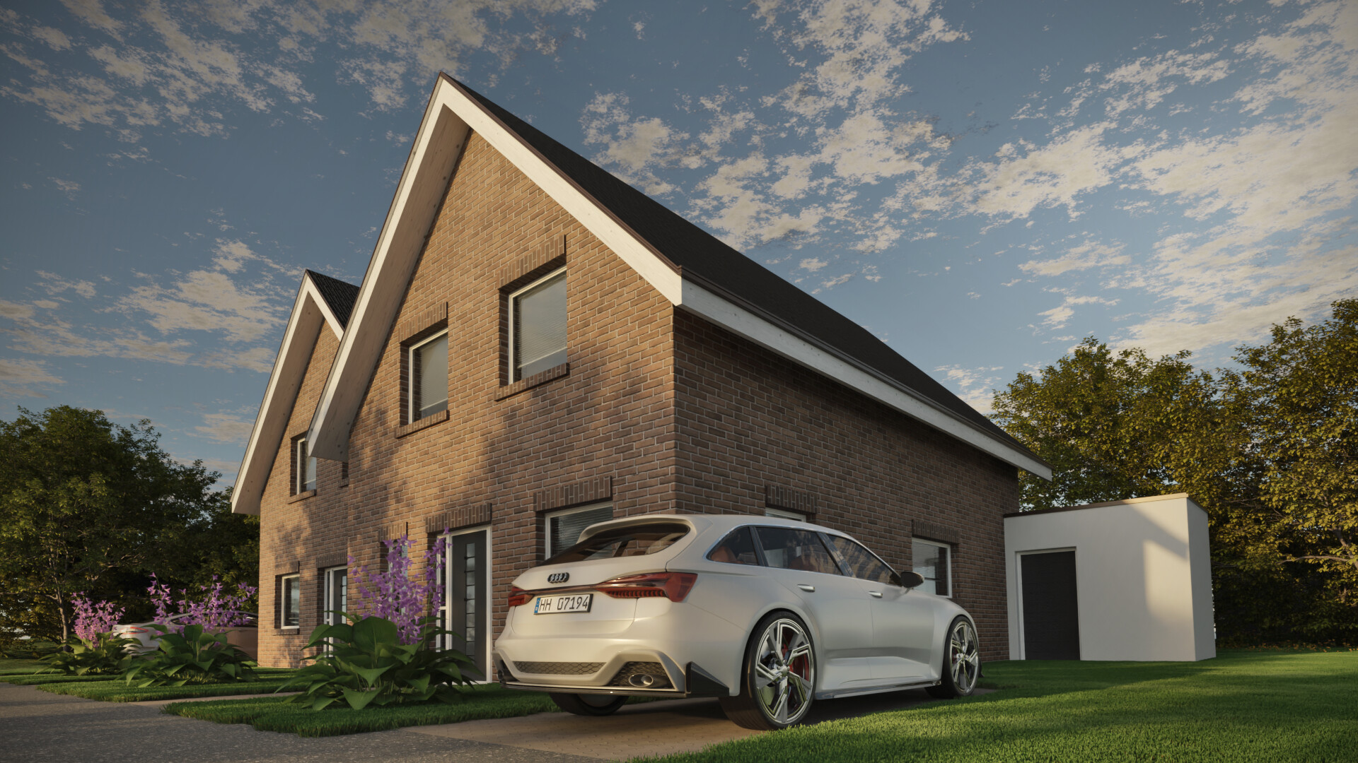 ArtStation - German Twin House