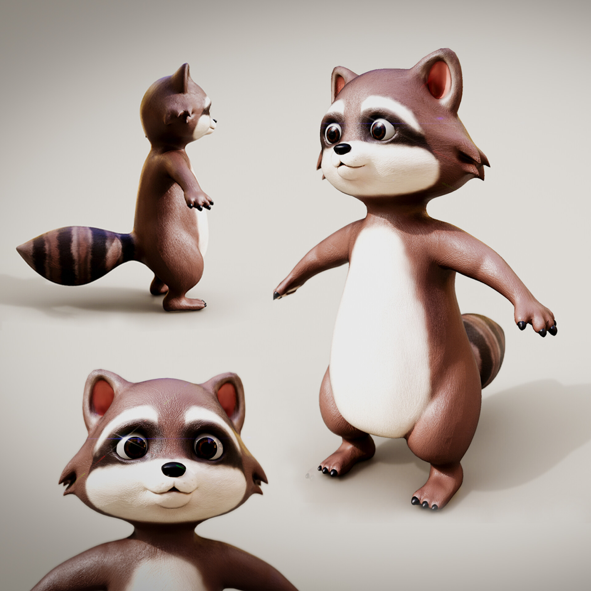 ArtStation - Stylized raccoon