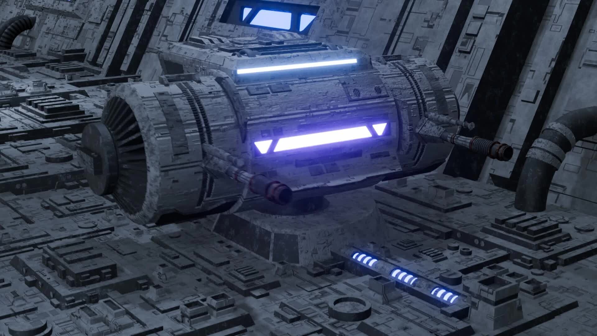 ArtStation - DBY-827 Turbolaser animation