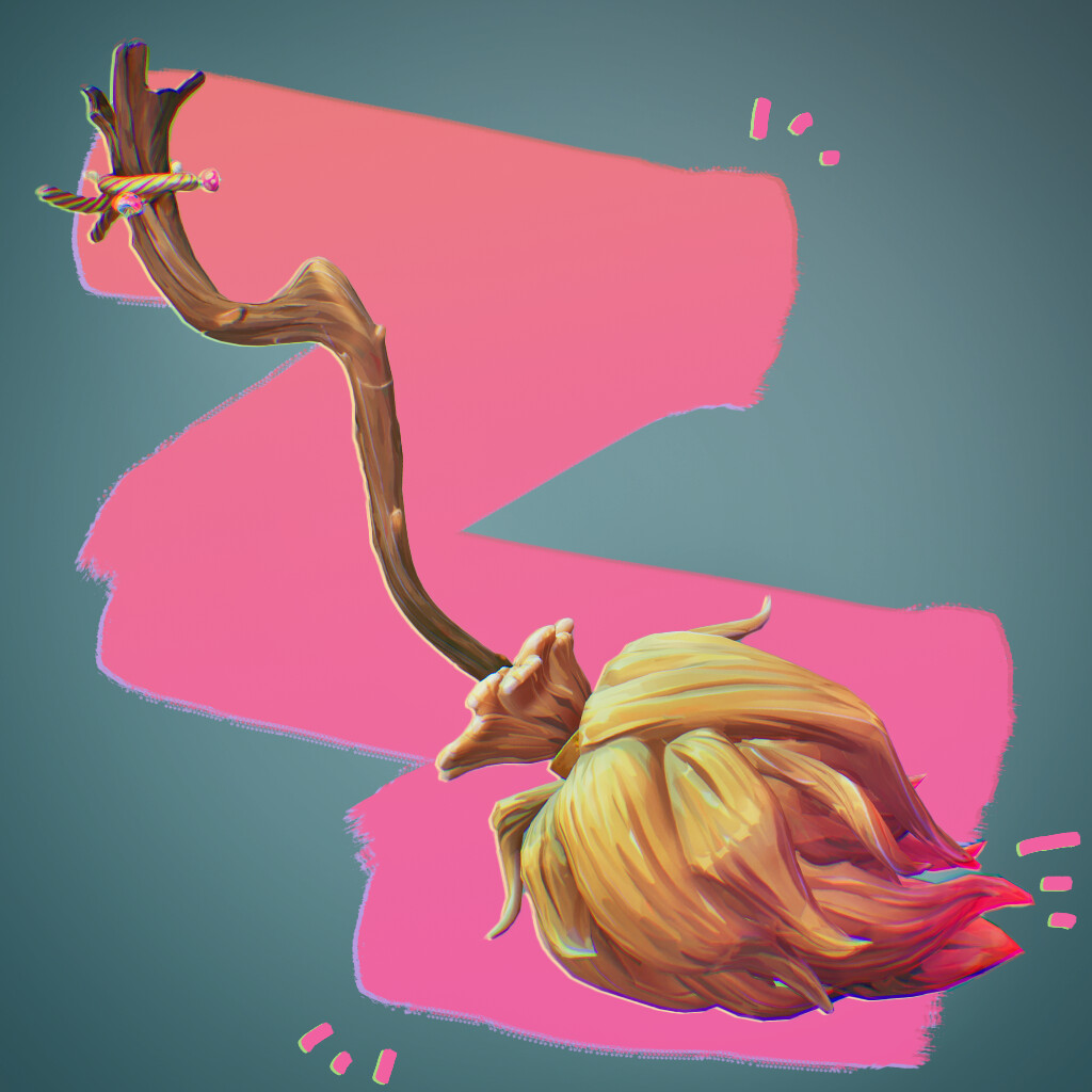 ArtStation - Magical BroomStick - ZugZug community 3D Art Challenge