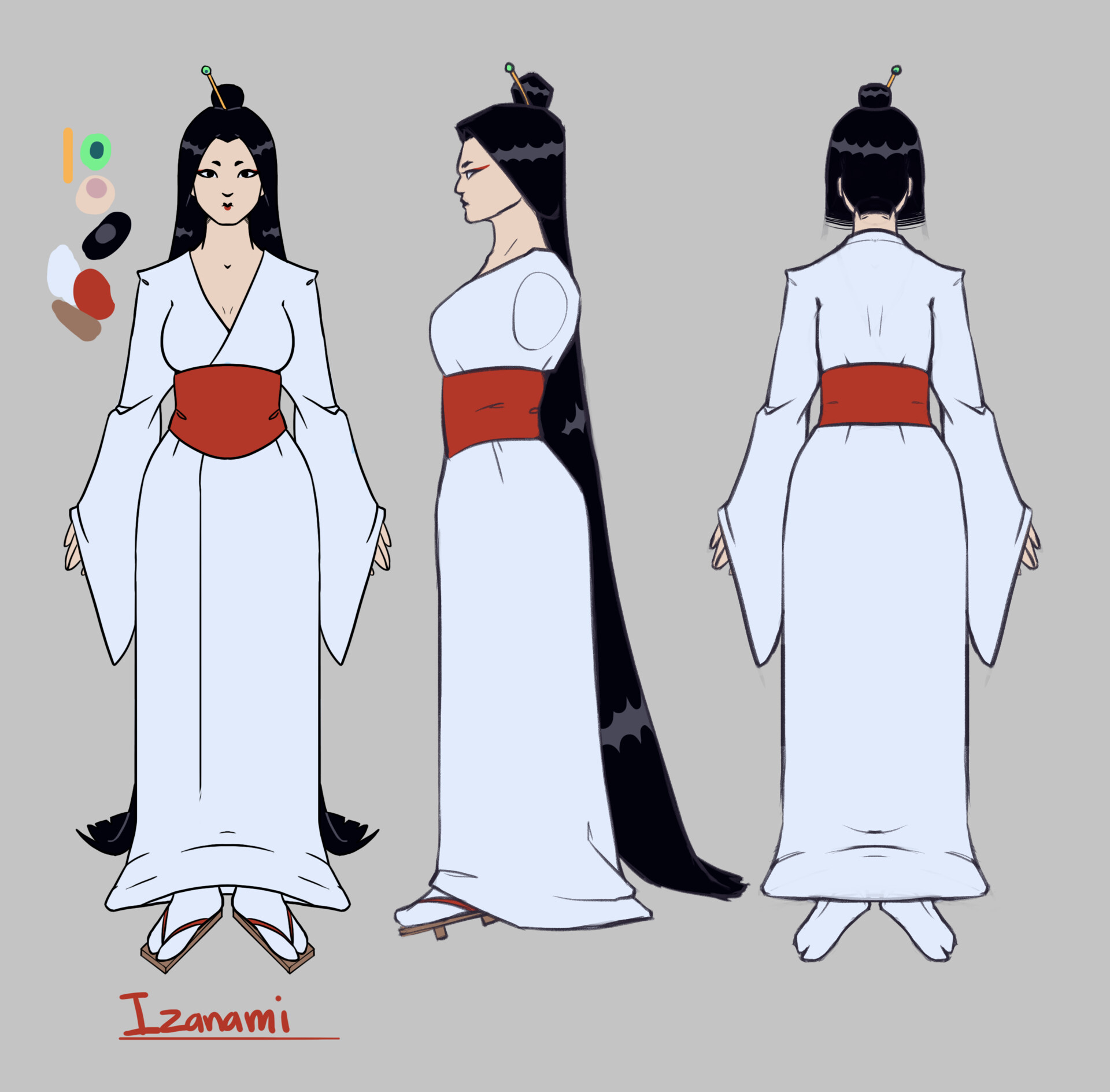 ArtStation - Thesis - Part 1: Characters: Izanami