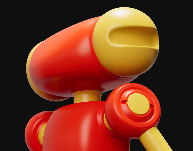 ArtStation - Ketchup and Mustard robot