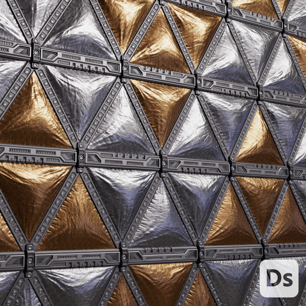 ArtStation - Sci-fi padded material
