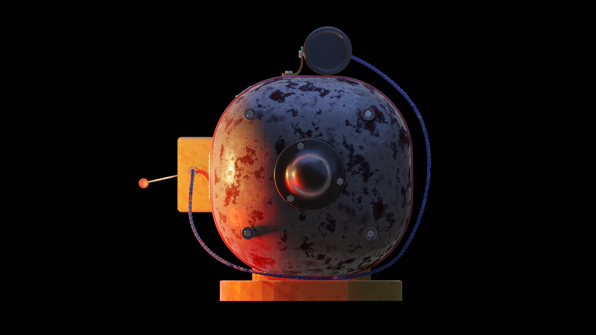 ArtStation - Motor "ISKRA 13" - The Heart of the Lathe.