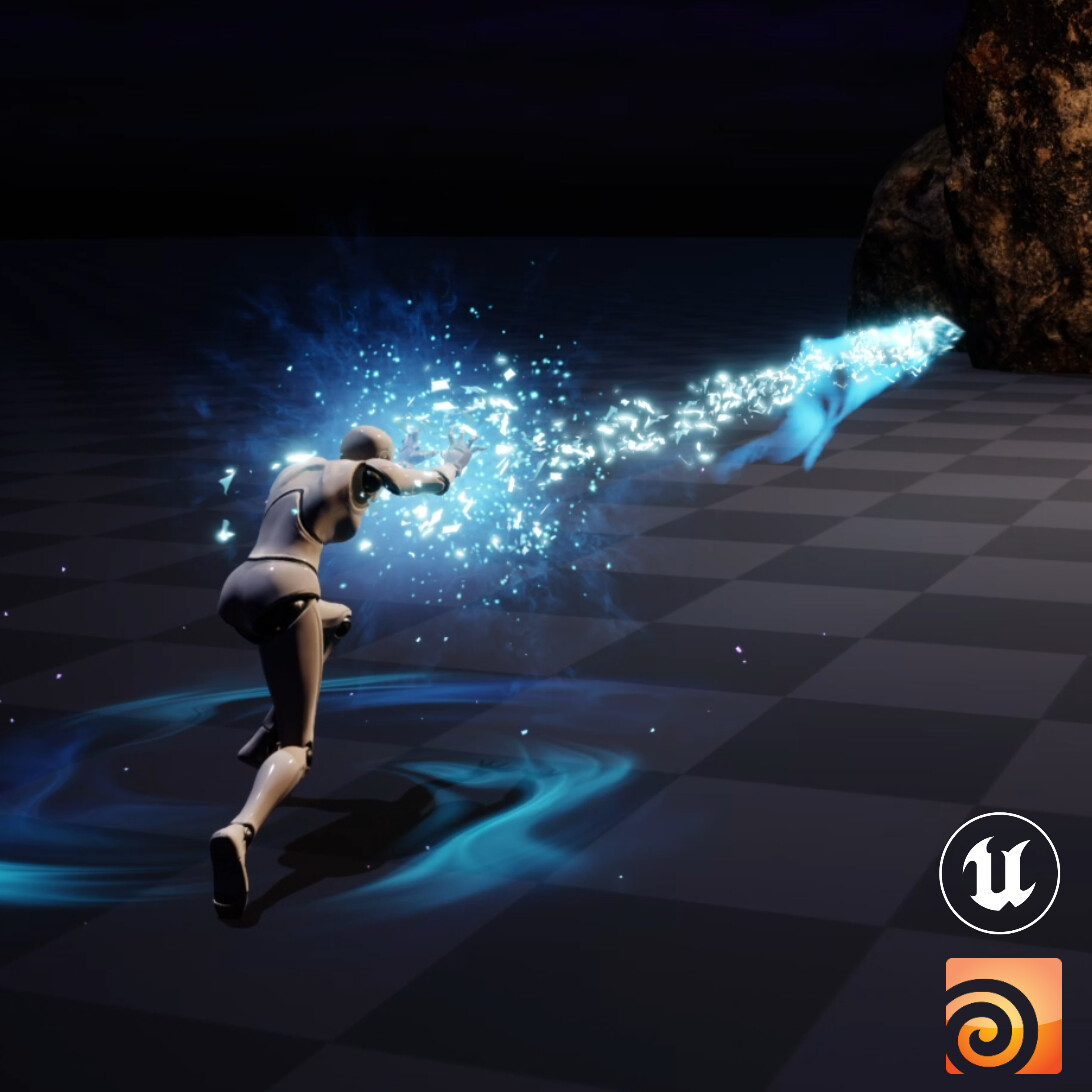 ArtStation - Frost Attacking Spell in UE5