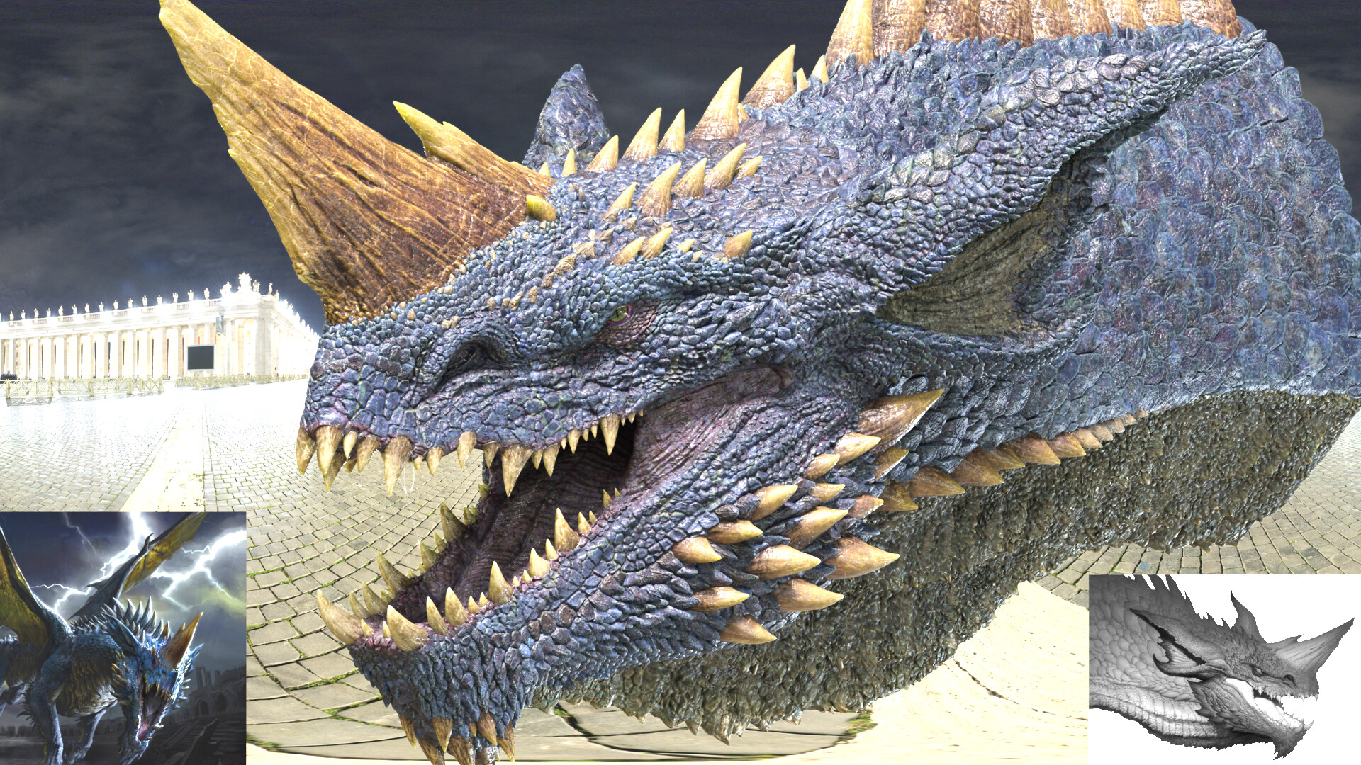 ArtStation - D&D Blue Dragon