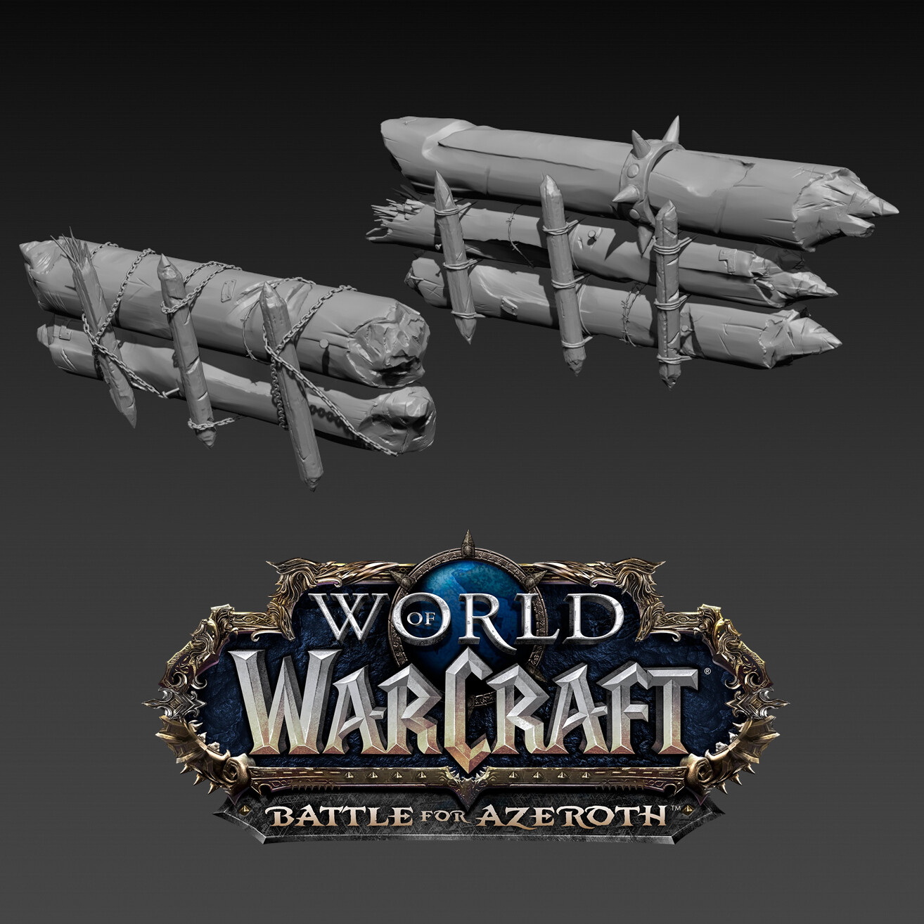 ArtStation - World of Warcraft - Battle for Azeroth barricade sculpts