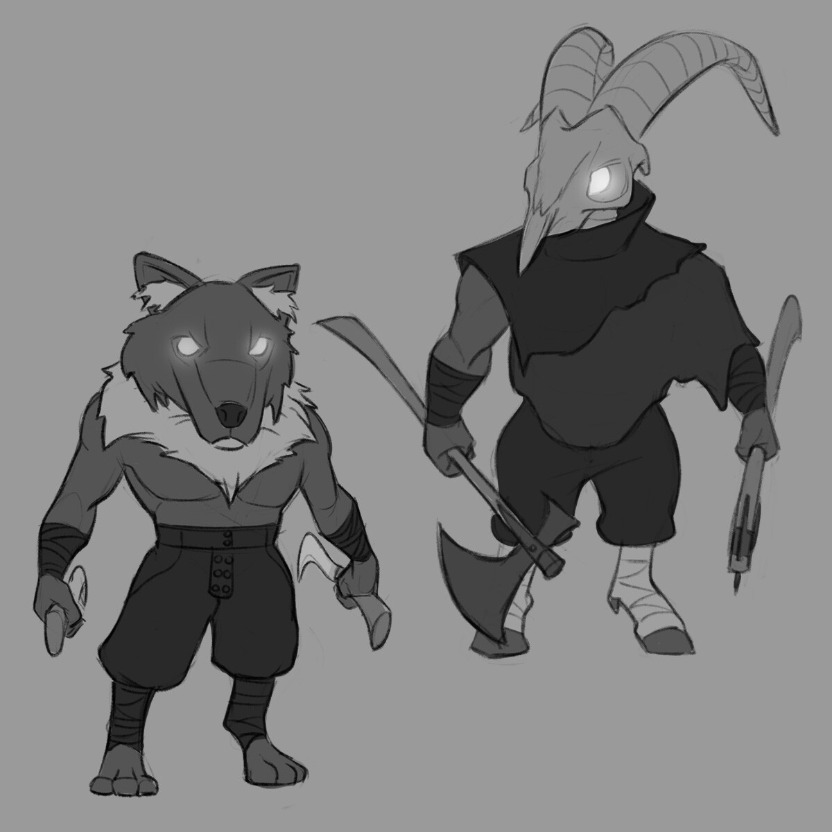 ArtStation - Adventure game - Monster designs