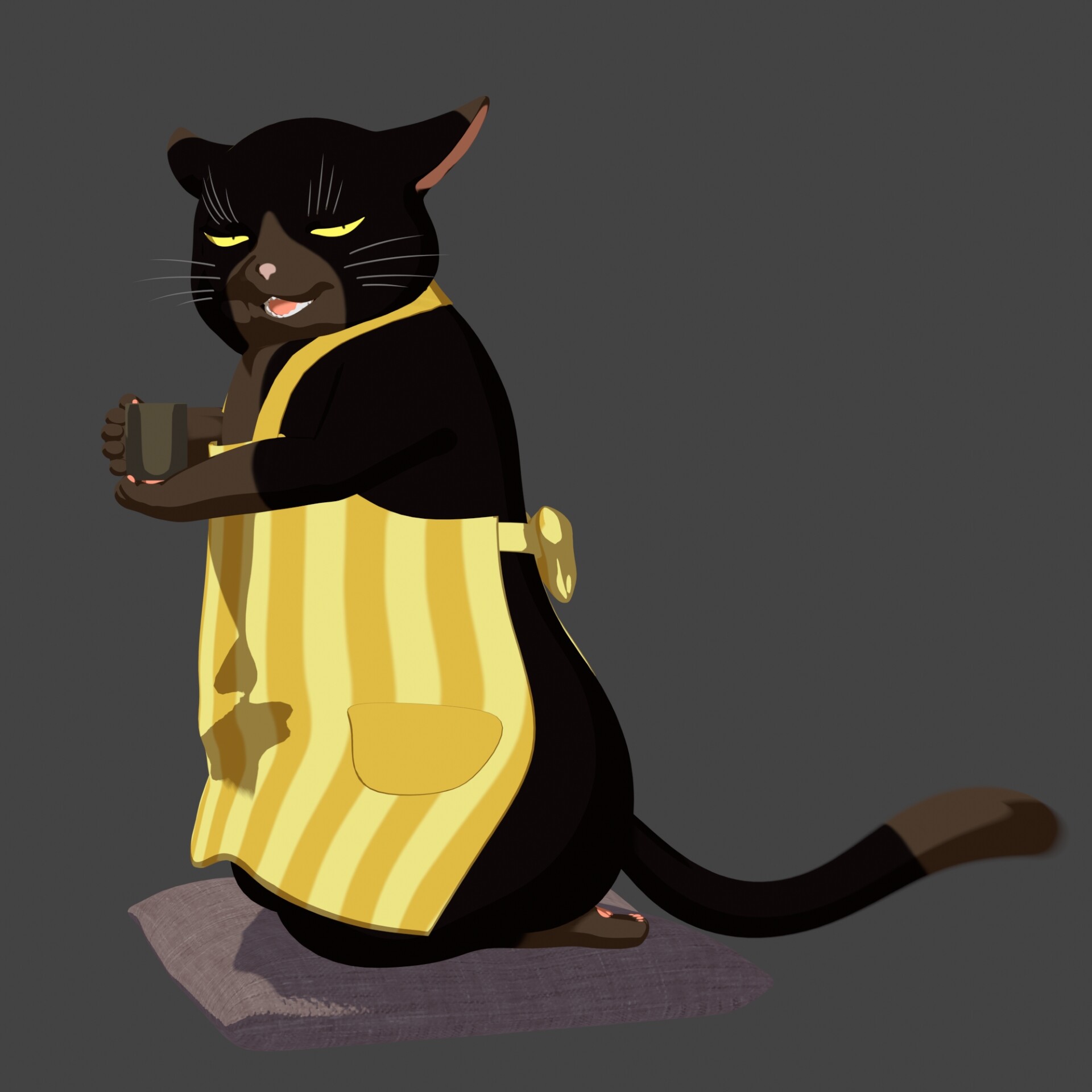 ArtStation - Yukichi - The Masterful Cat is Depressed Again Today