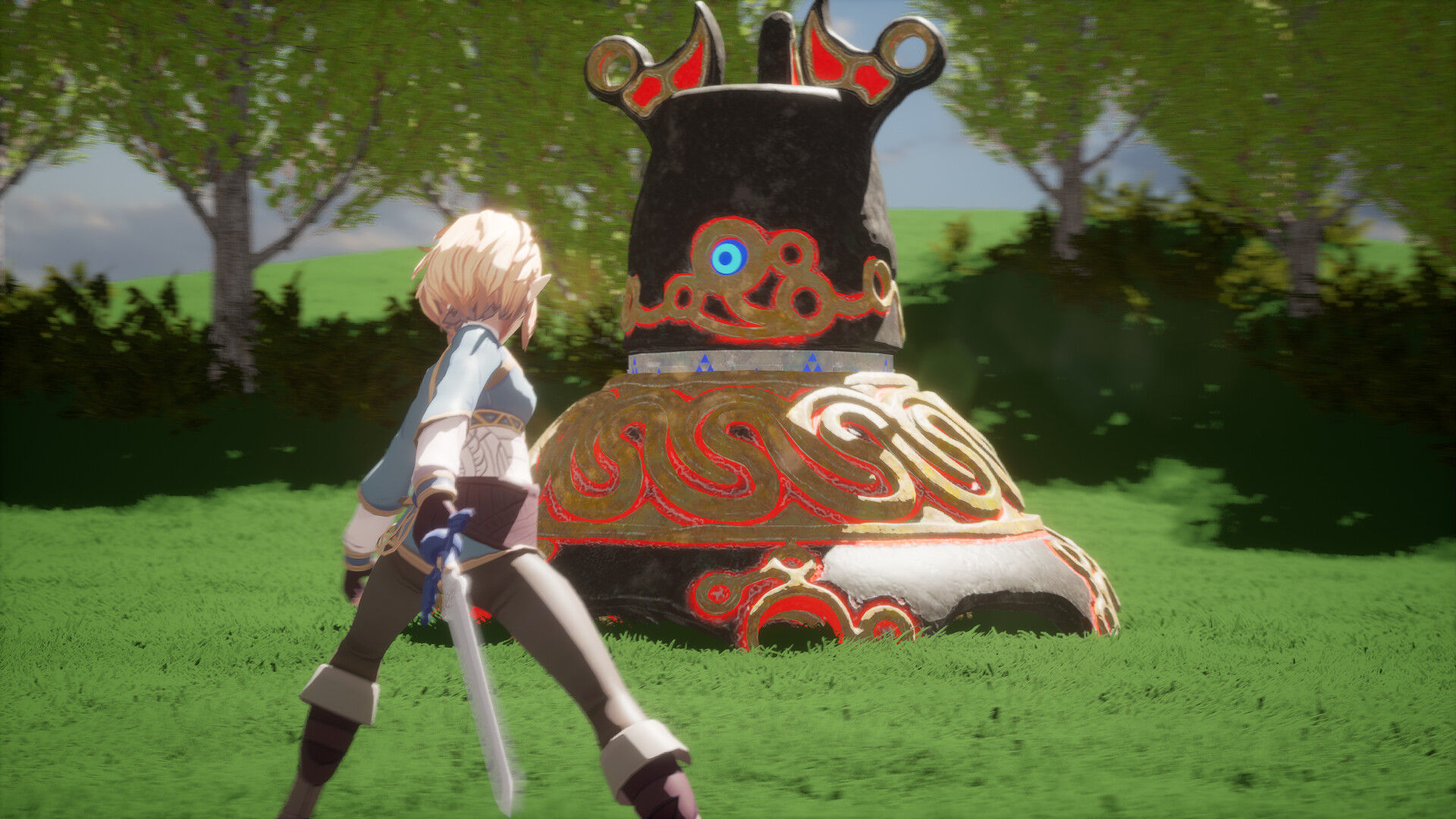 ArtStation - Zelda Guardian Fight - Uni Work