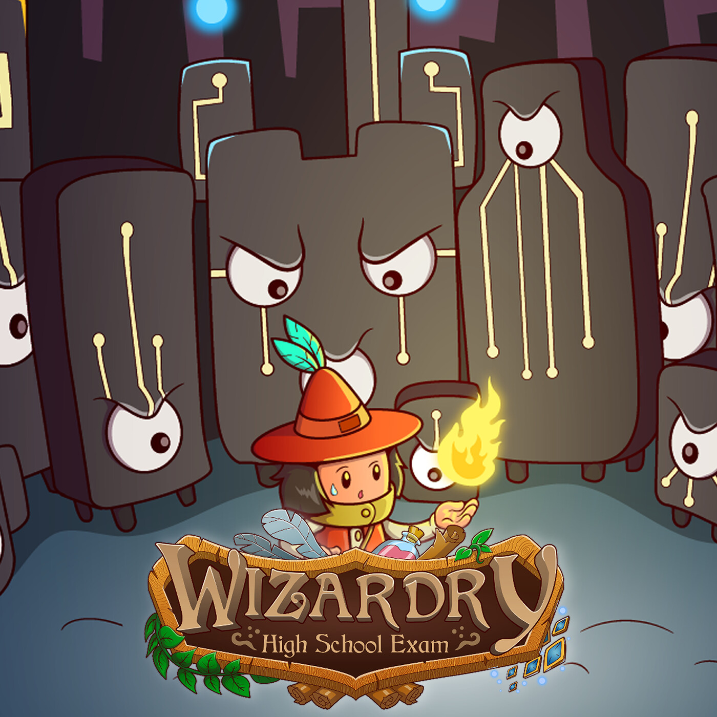 ArtStation - Wizardry: High School Exam Game Cover