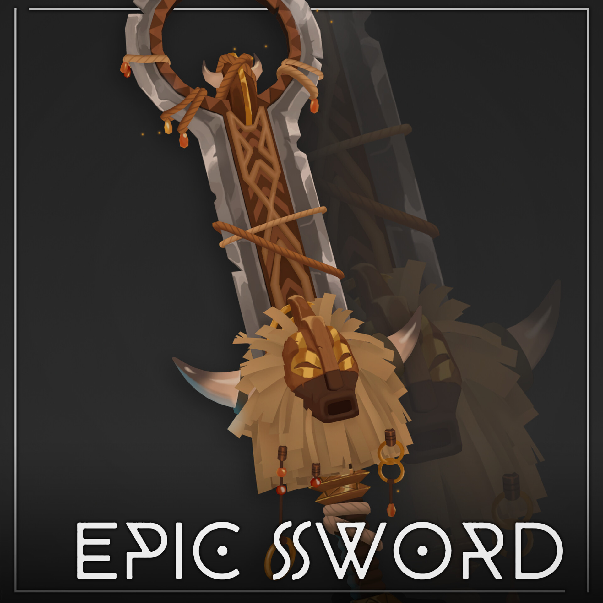 ArtStation - Sacred Lobala - Epic Sword - 3D