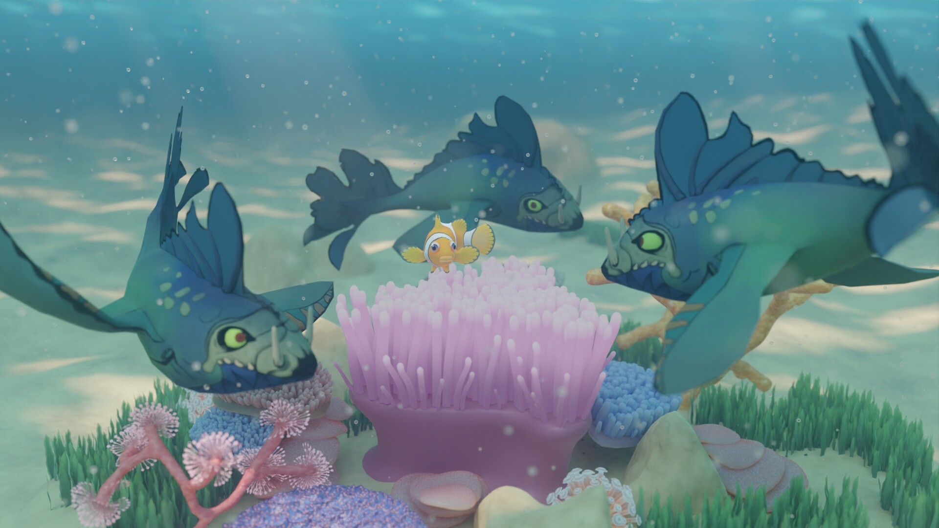 ArtStation - Game Ready Fish Characters (Clownbiosis Tribute)