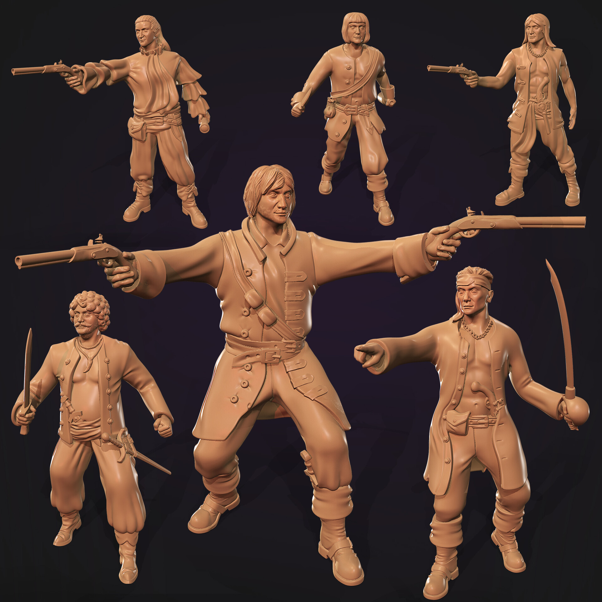 ArtStation - Pirate Miniatures