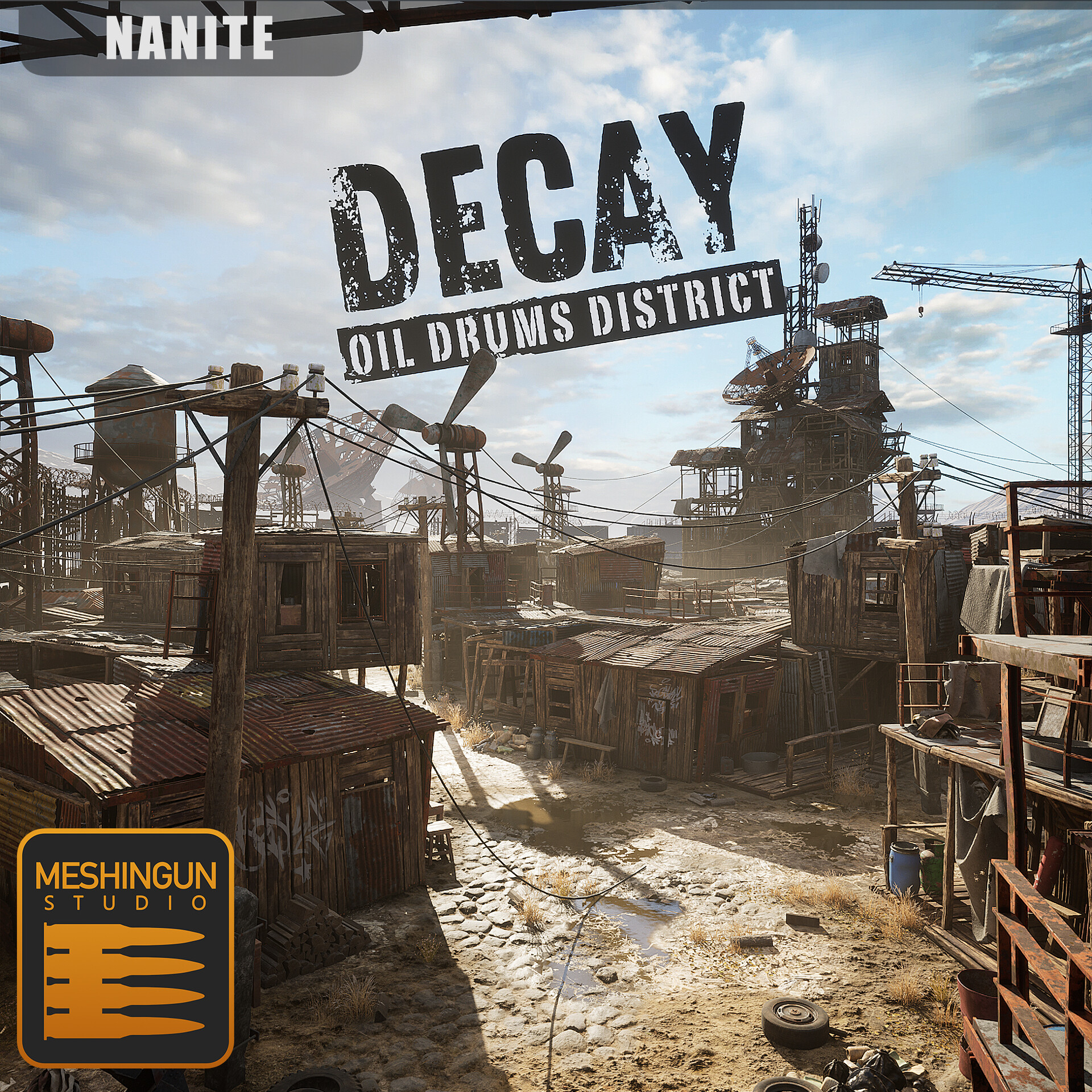 ArtStation - Decay: Oil Drums District Megapack UE5
