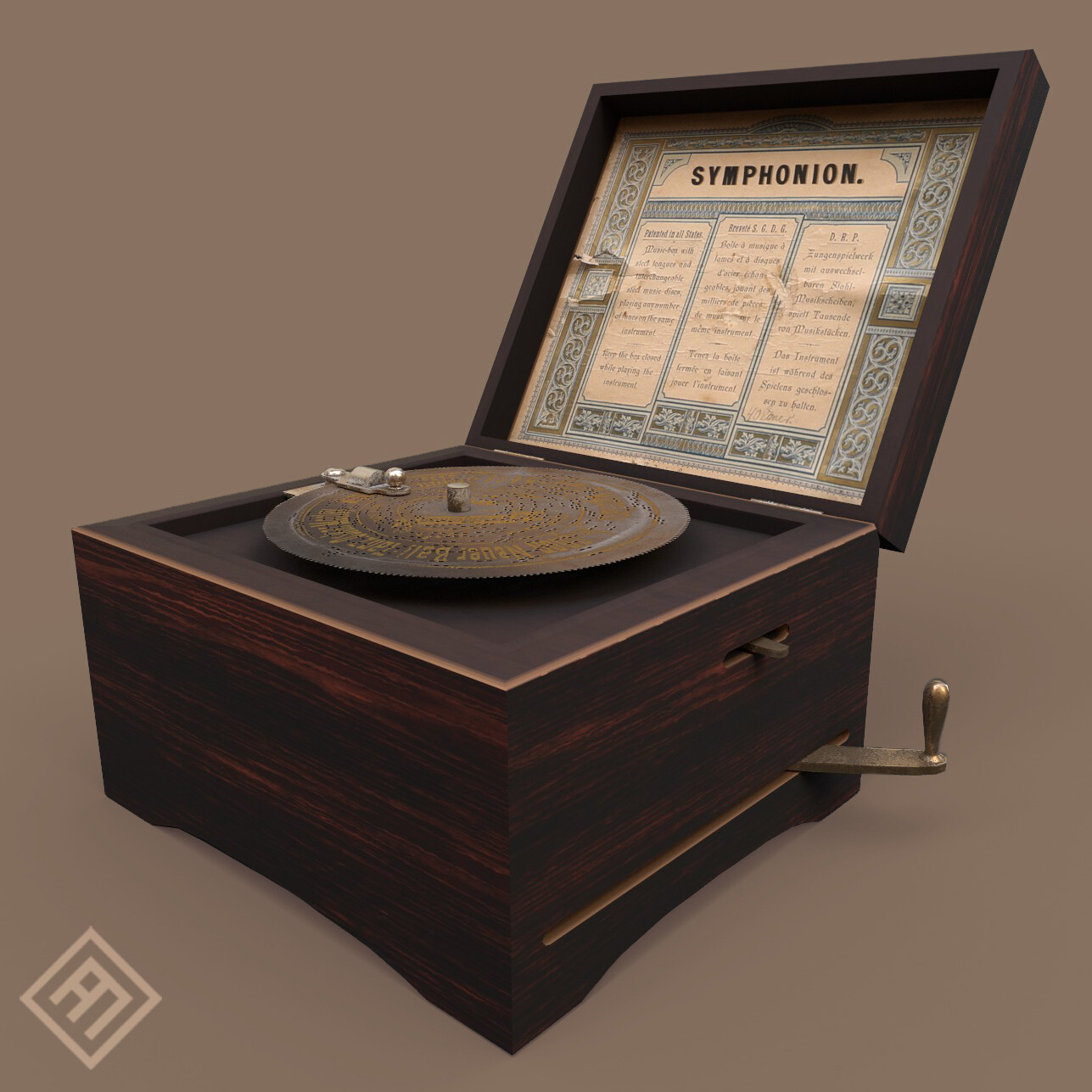ArtStation - Realistic Symphonion music box
