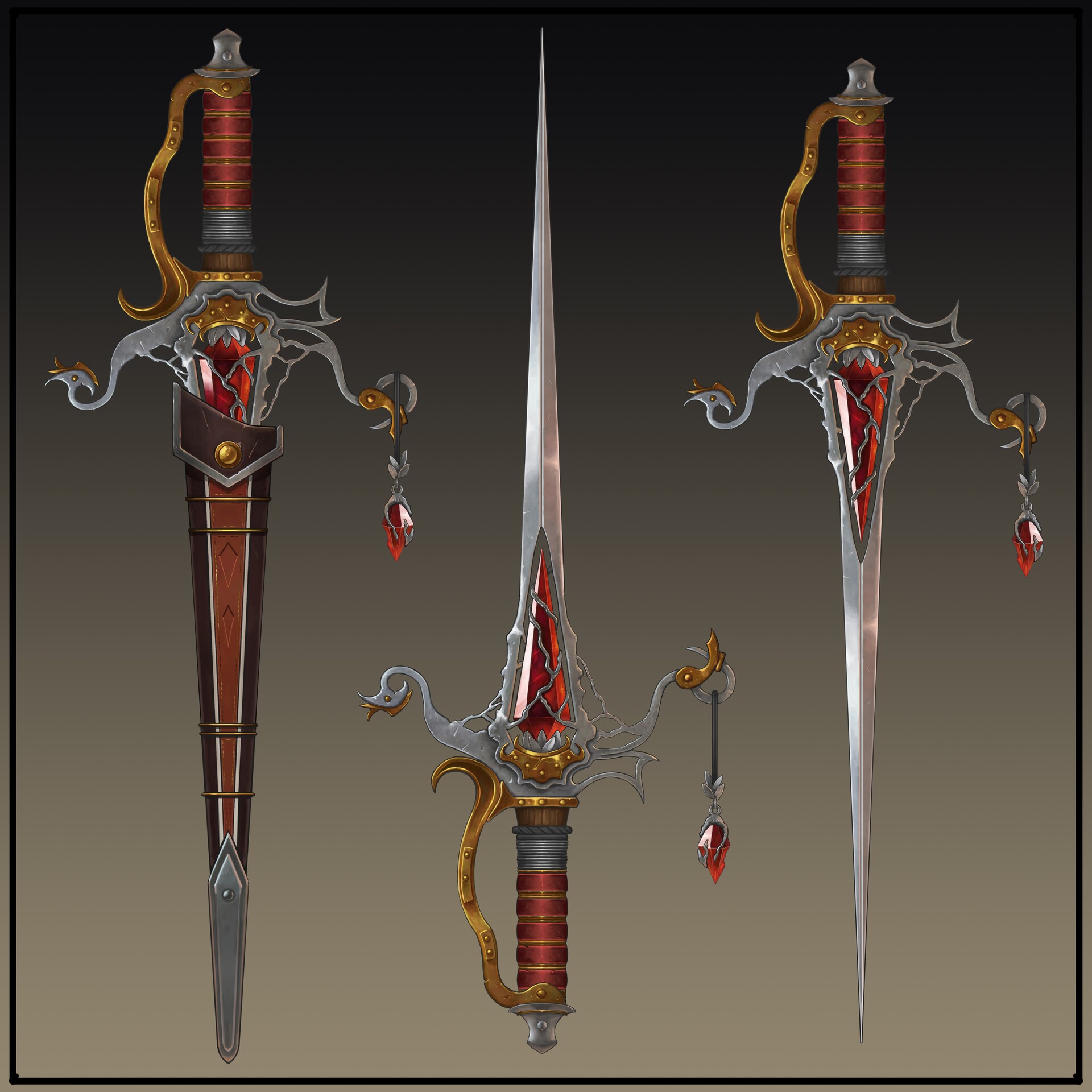 ArtStation - Crystal-Core Dagger
