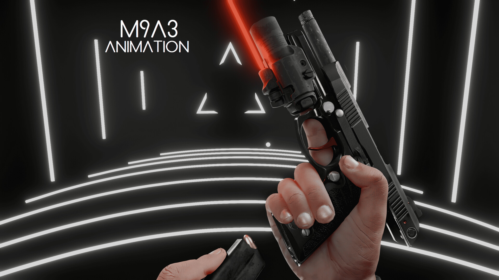 ArtStation - FPS Beretta M9A3 Animation Set