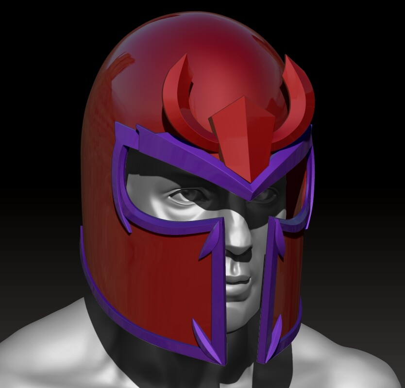 ArtStation - Classic Magneto Helmet.