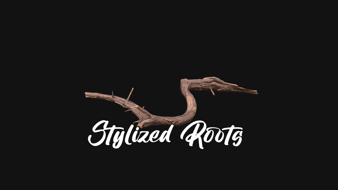 ArtStation - Stylized Dry Tree Roots