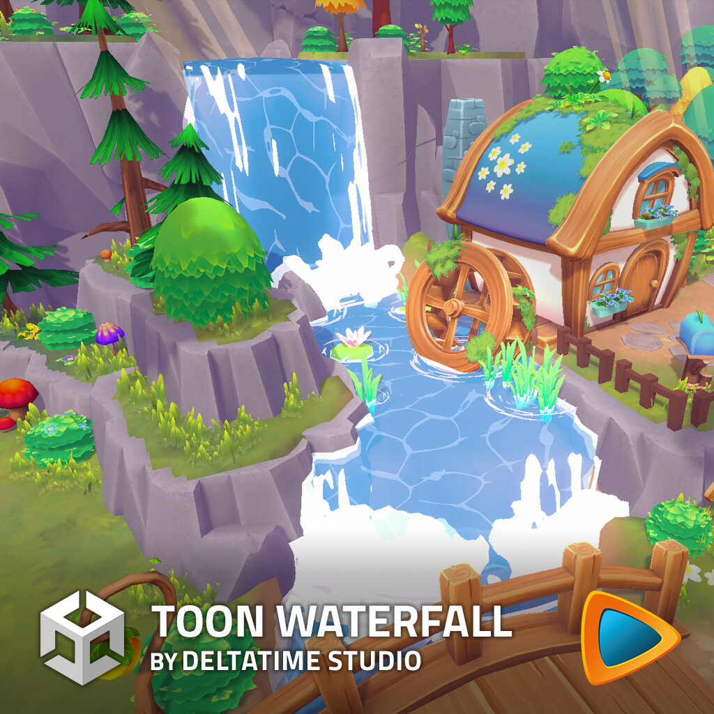 ArtStation - Toon waterfall - Unity