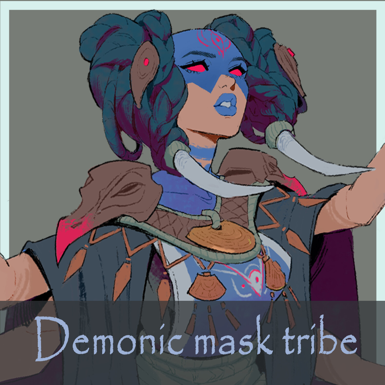 ArtStation - Demonic mask tribe