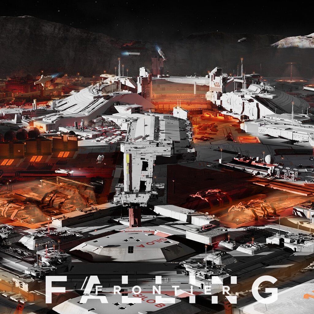 ArtStation - Falling Frontier - Gulliver base