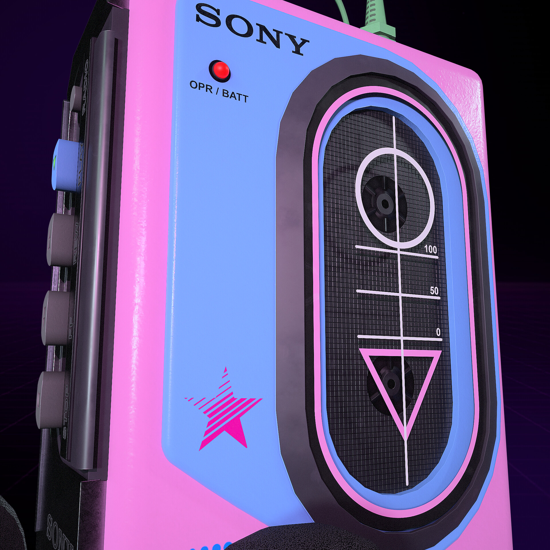 ArtStation - Walkman Retrowave