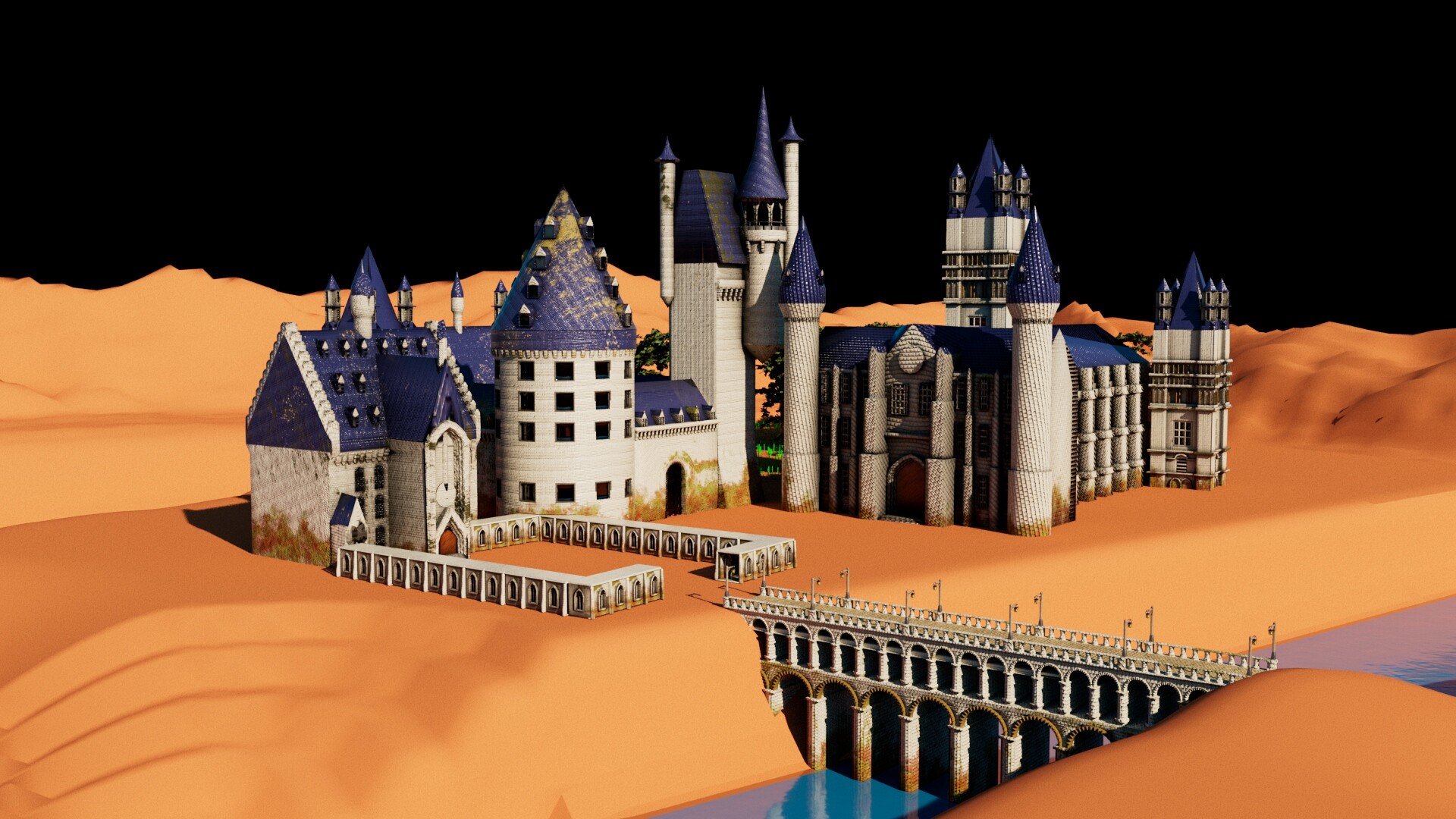 ArtStation - My take on Hogwarts Castle