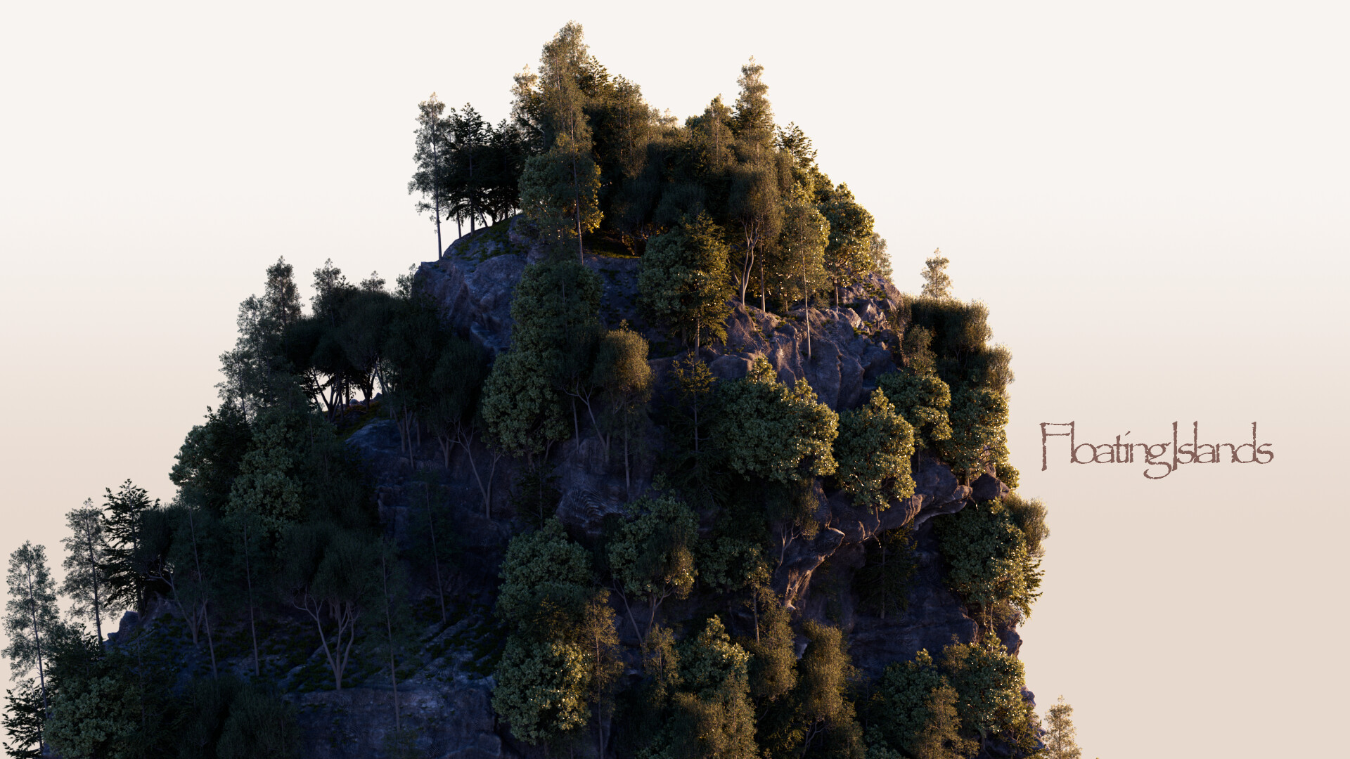 ArtStation - Floating Islands - Assets look development