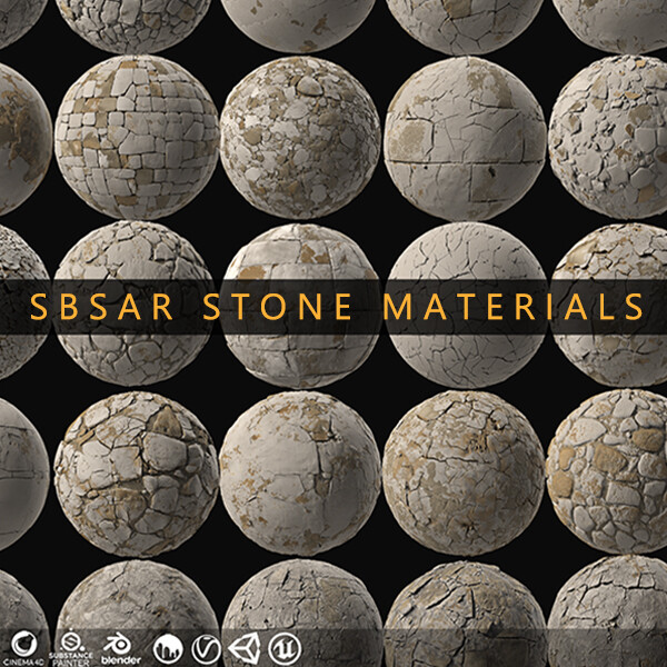 ArtStation - Stone Materials Bundle Materials