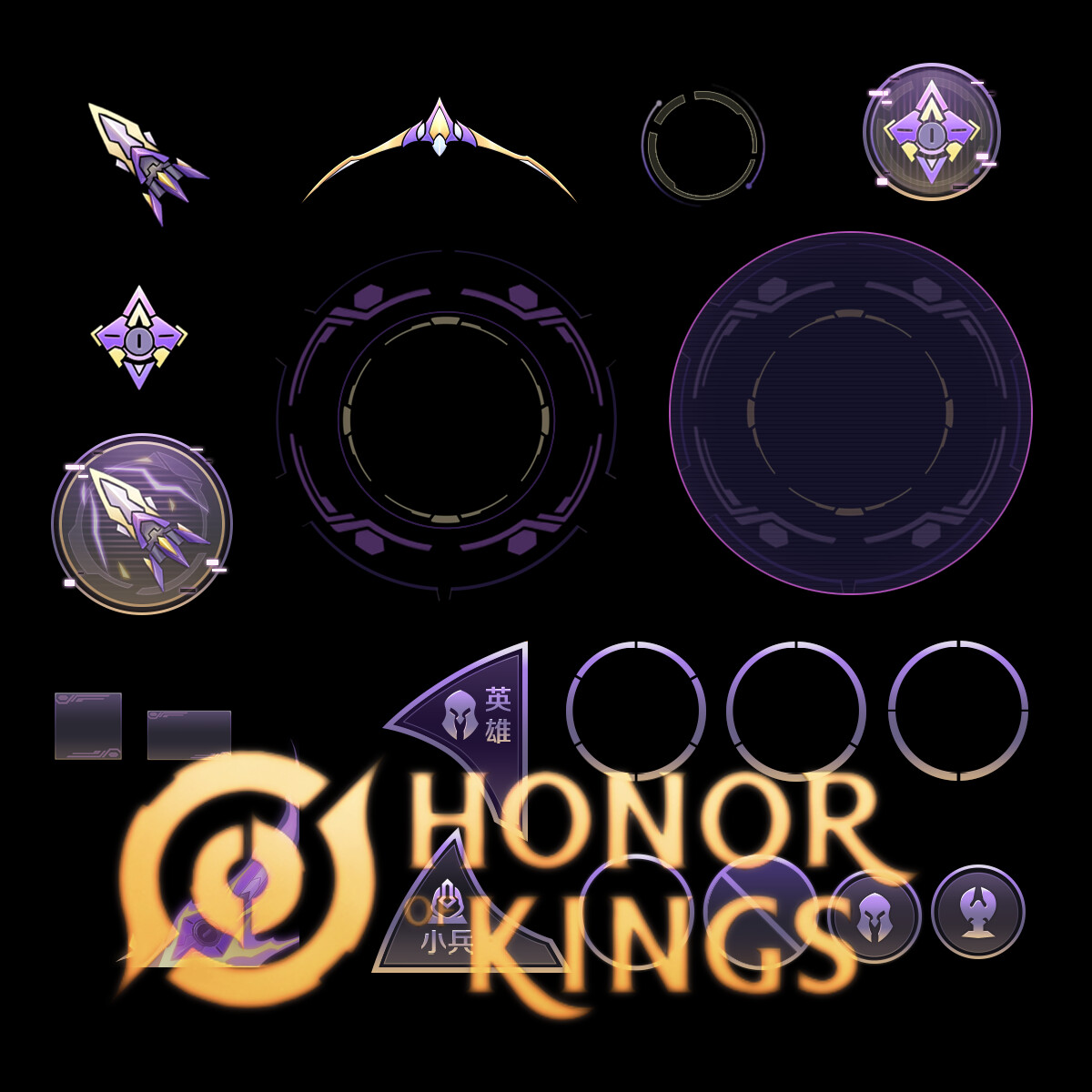 ArtStation - Event interface design-Character Personality Button-《Honor of Kings》