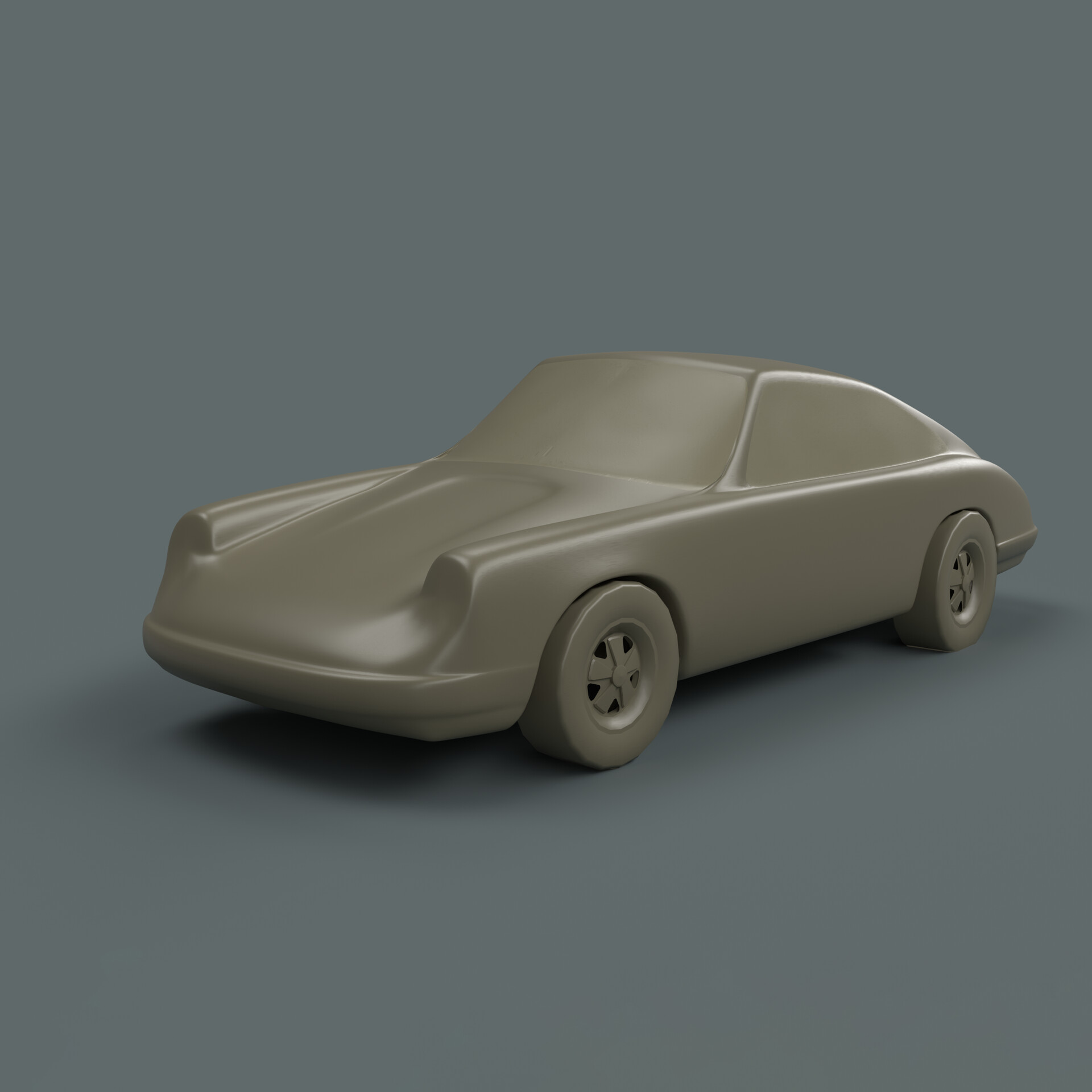 ArtStation - Porsche 911 WIP Clay Render