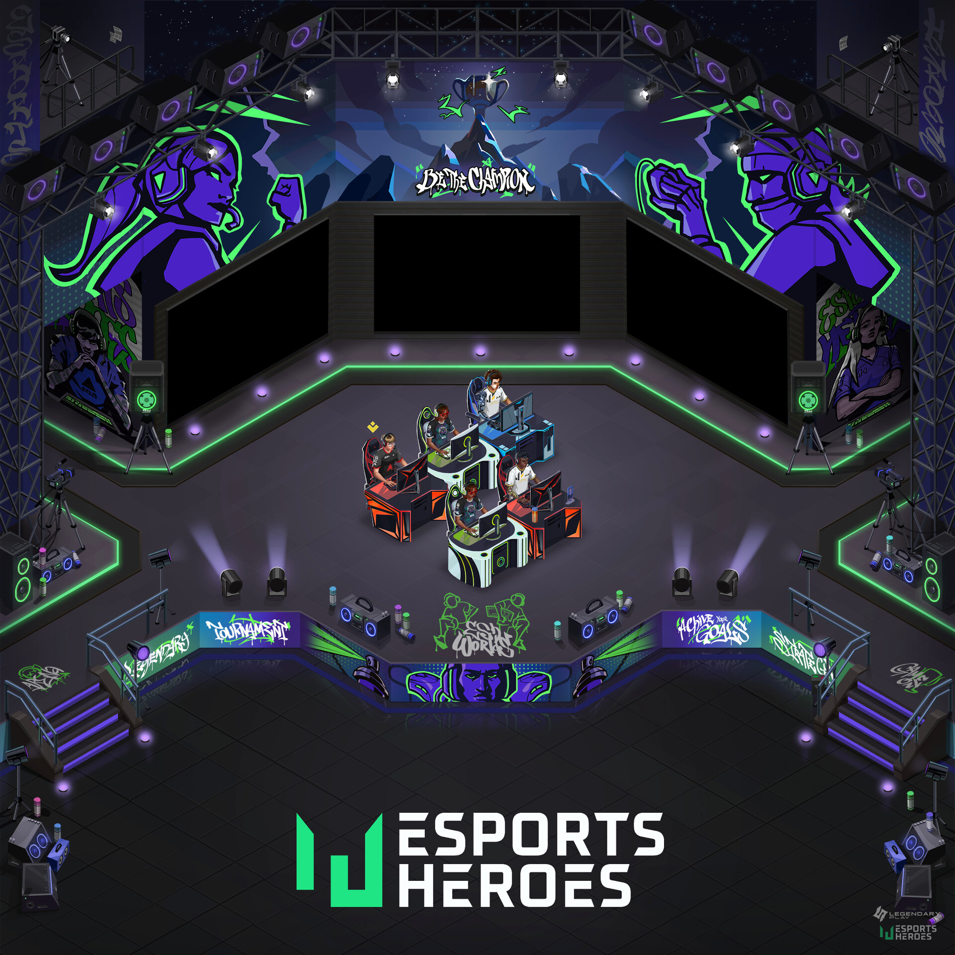 ArtStation - Esports Heroes - Environments