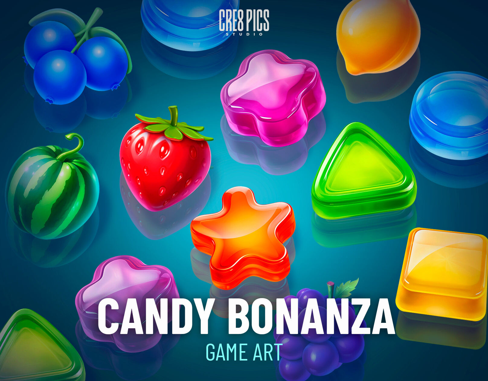 ArtStation - CANDY BONANZA | game elements