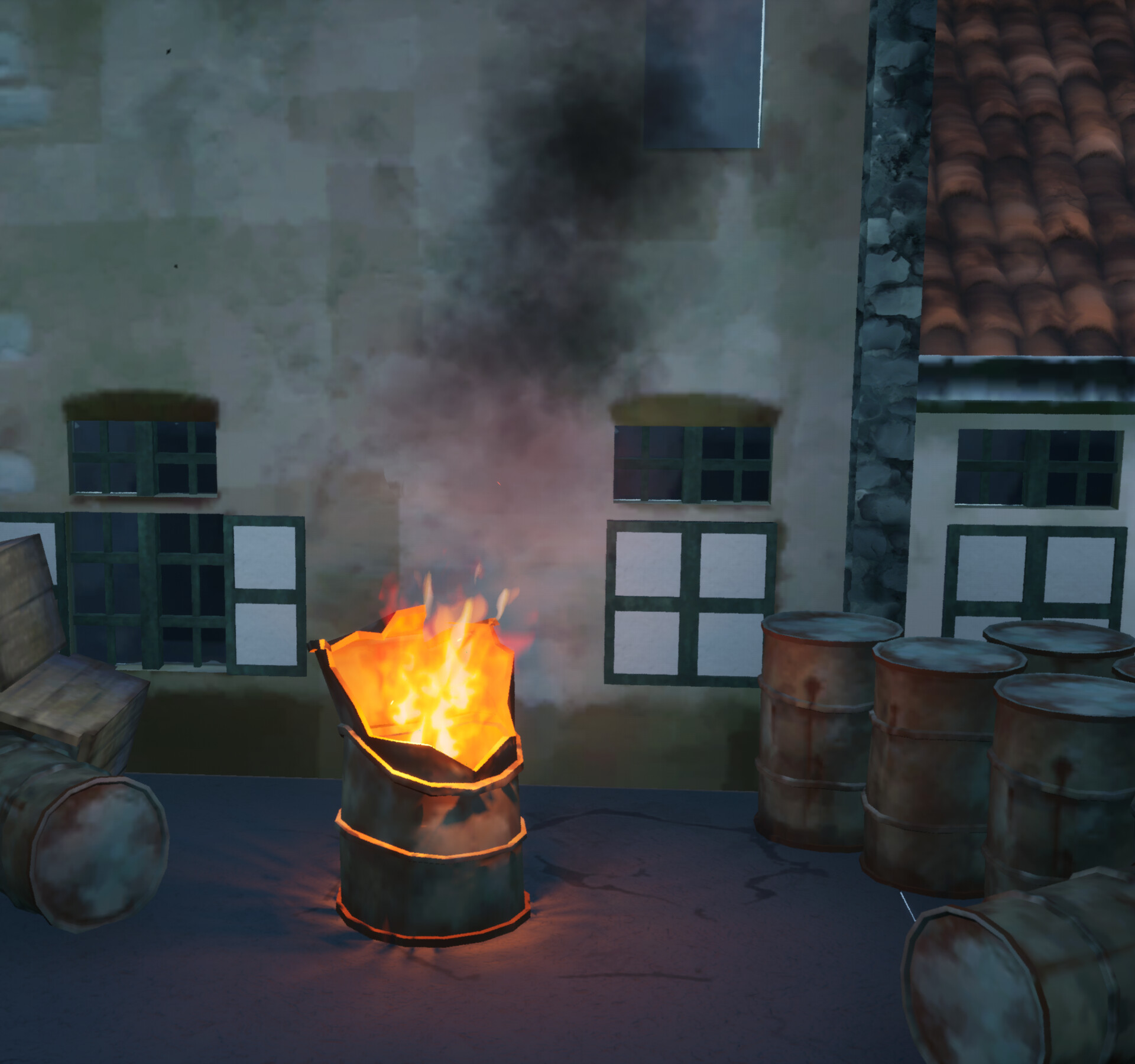 ArtStation - Barrel on Fire Real Time