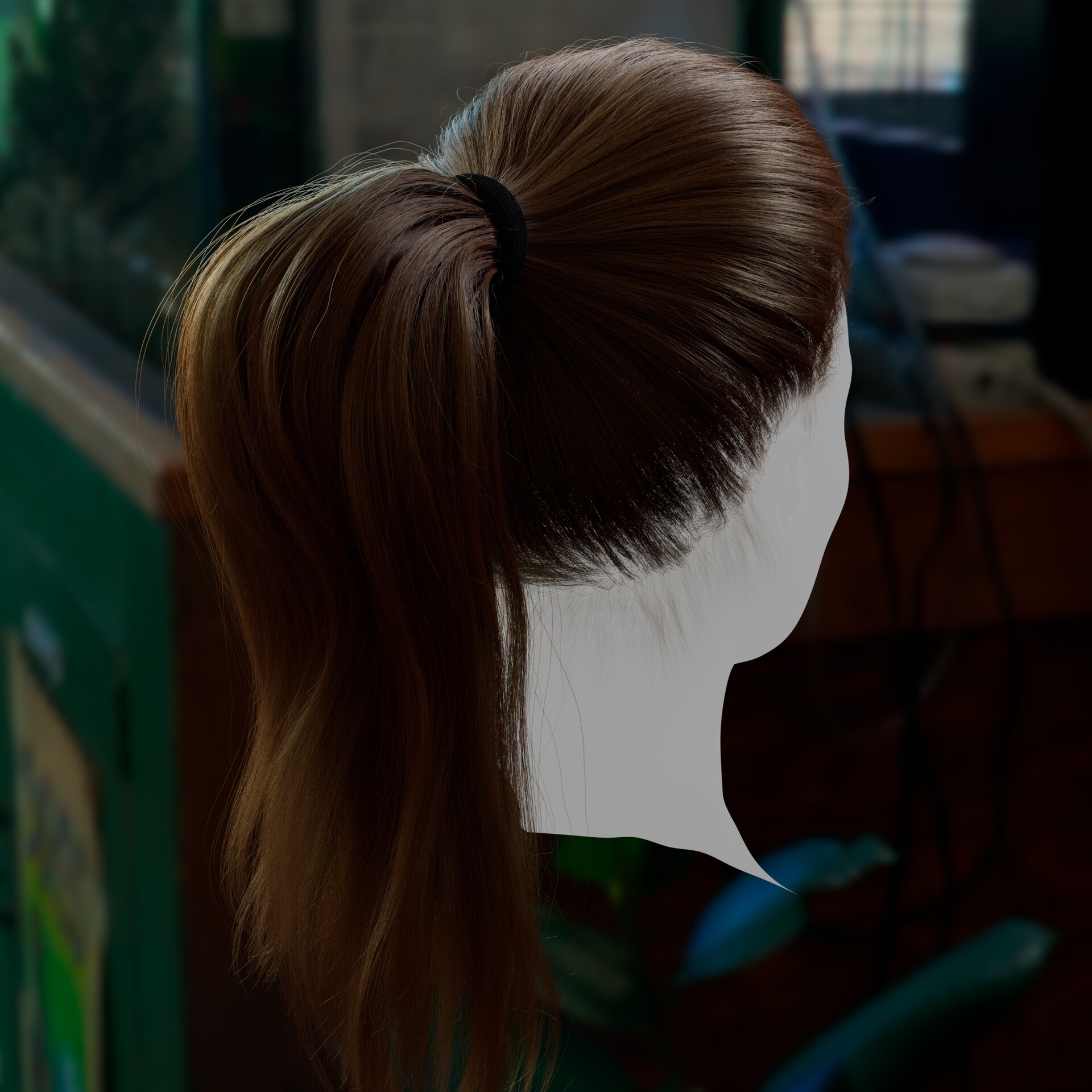 ArtStation - Ponytail hair - Xgen study
