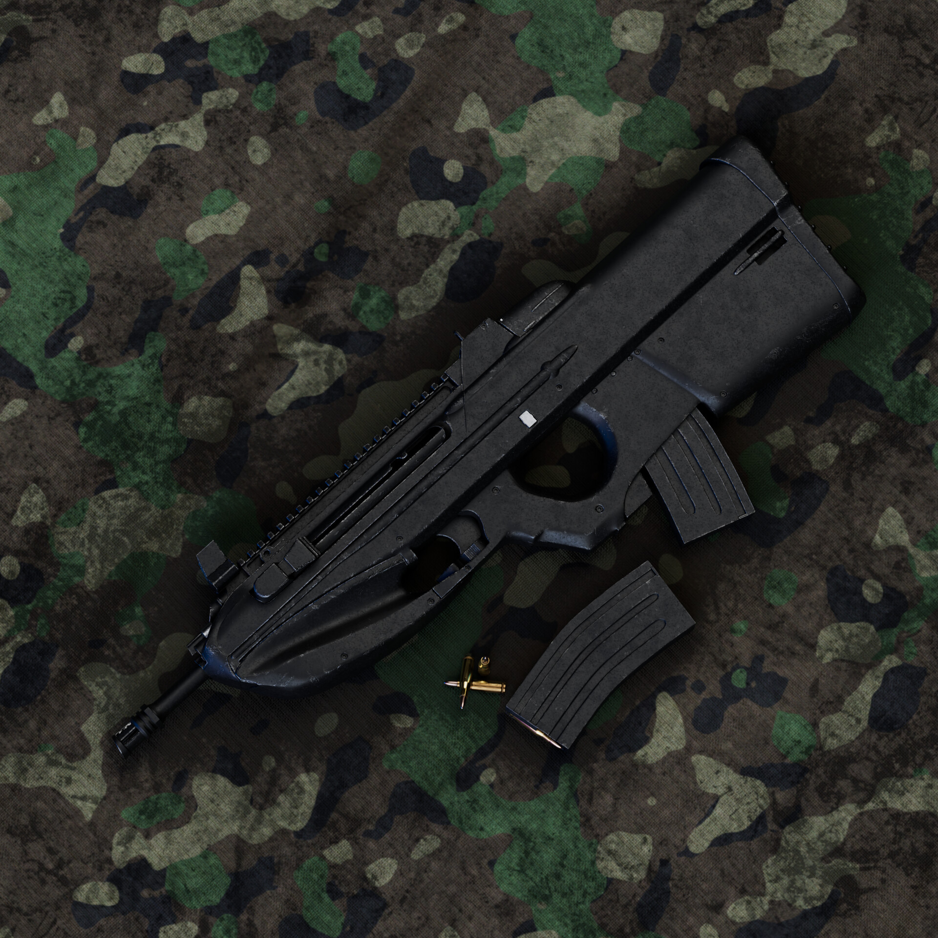 ArtStation - Low Poly FN F2000