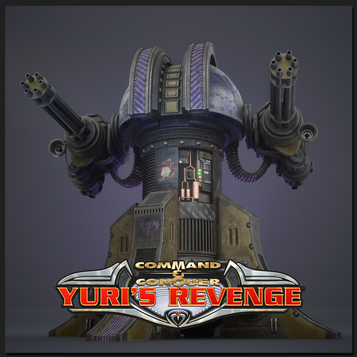 ArtStation - Yuri's Revenge Gatling Cannon
