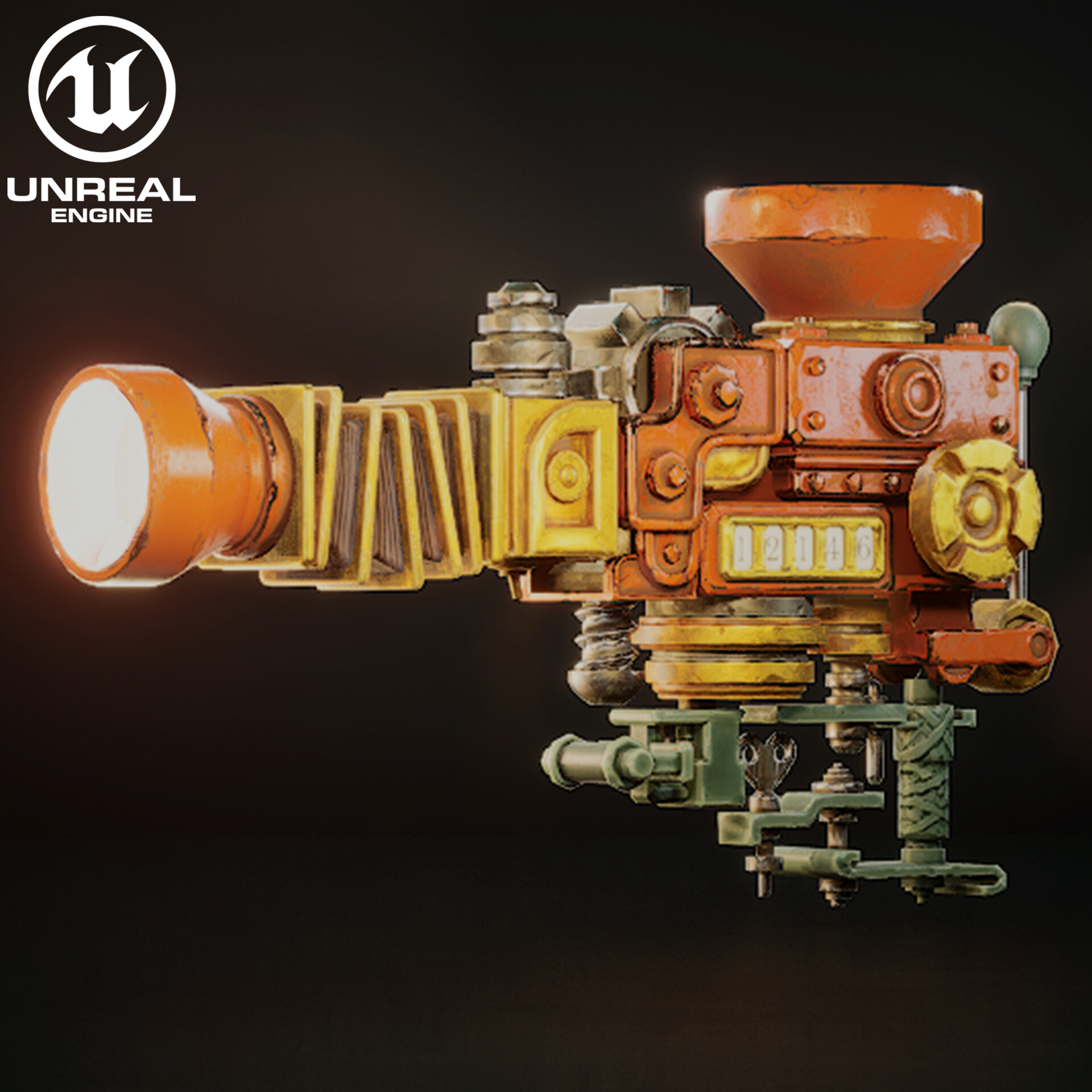 ArtStation - Slot Machine Gun: Game-Ready Asset