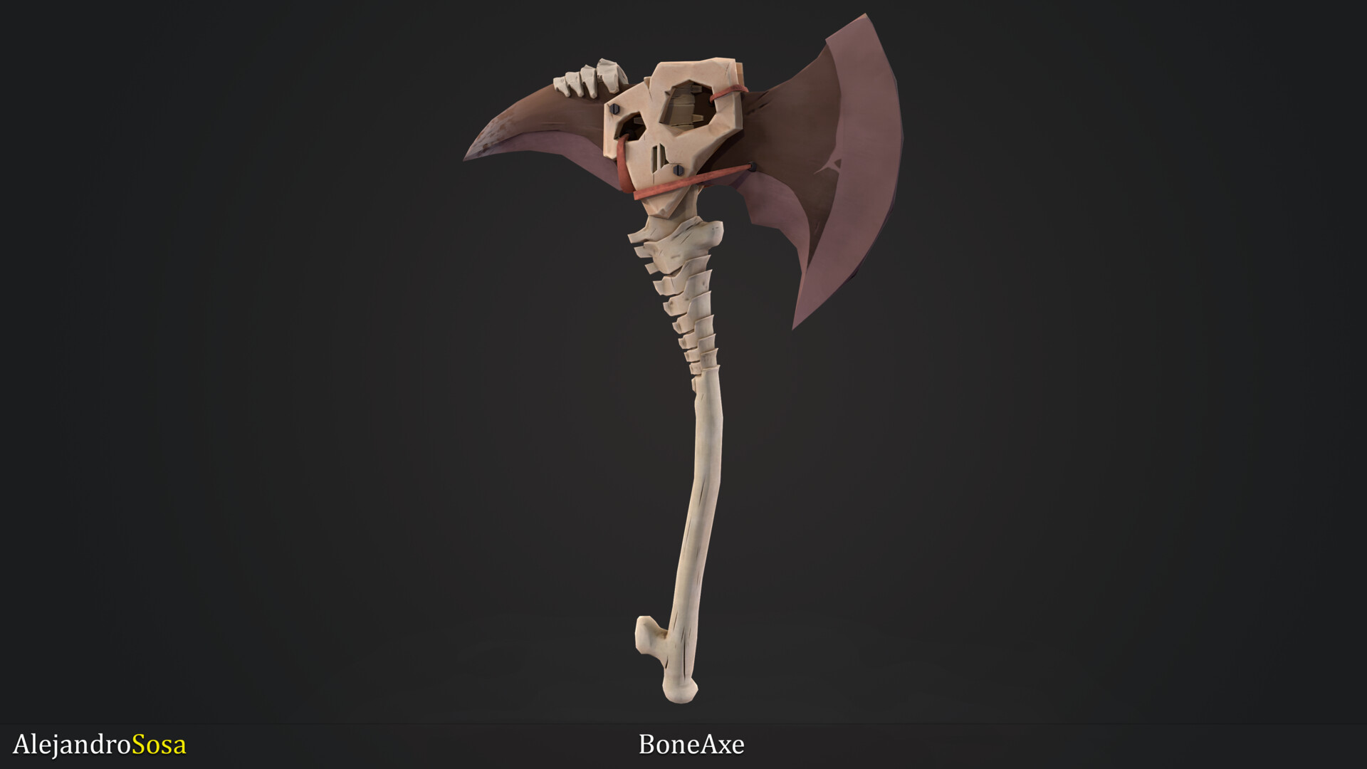 ArtStation - Stylized Bone Axe