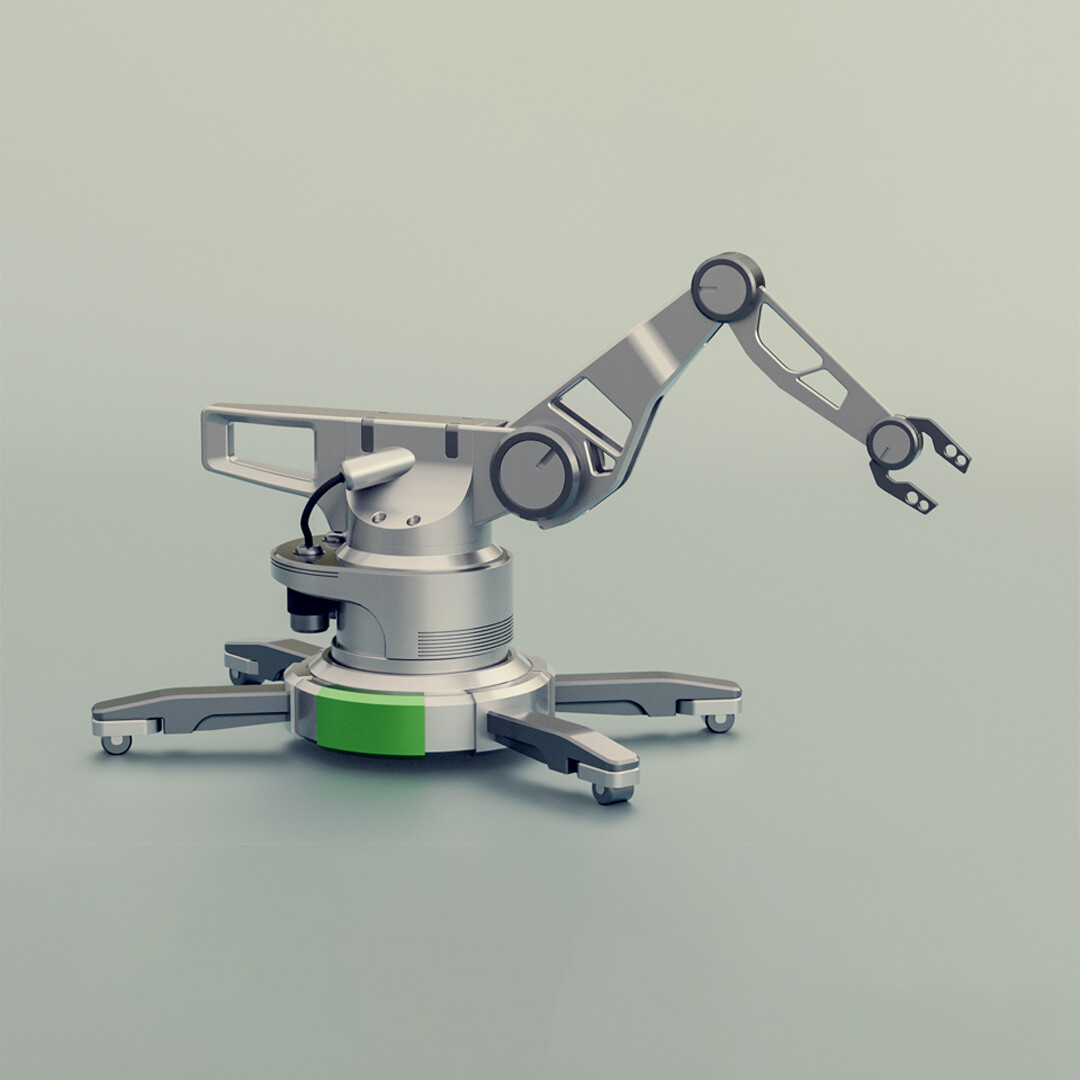ArtStation - Robot Arm Hard Surface Modeling
