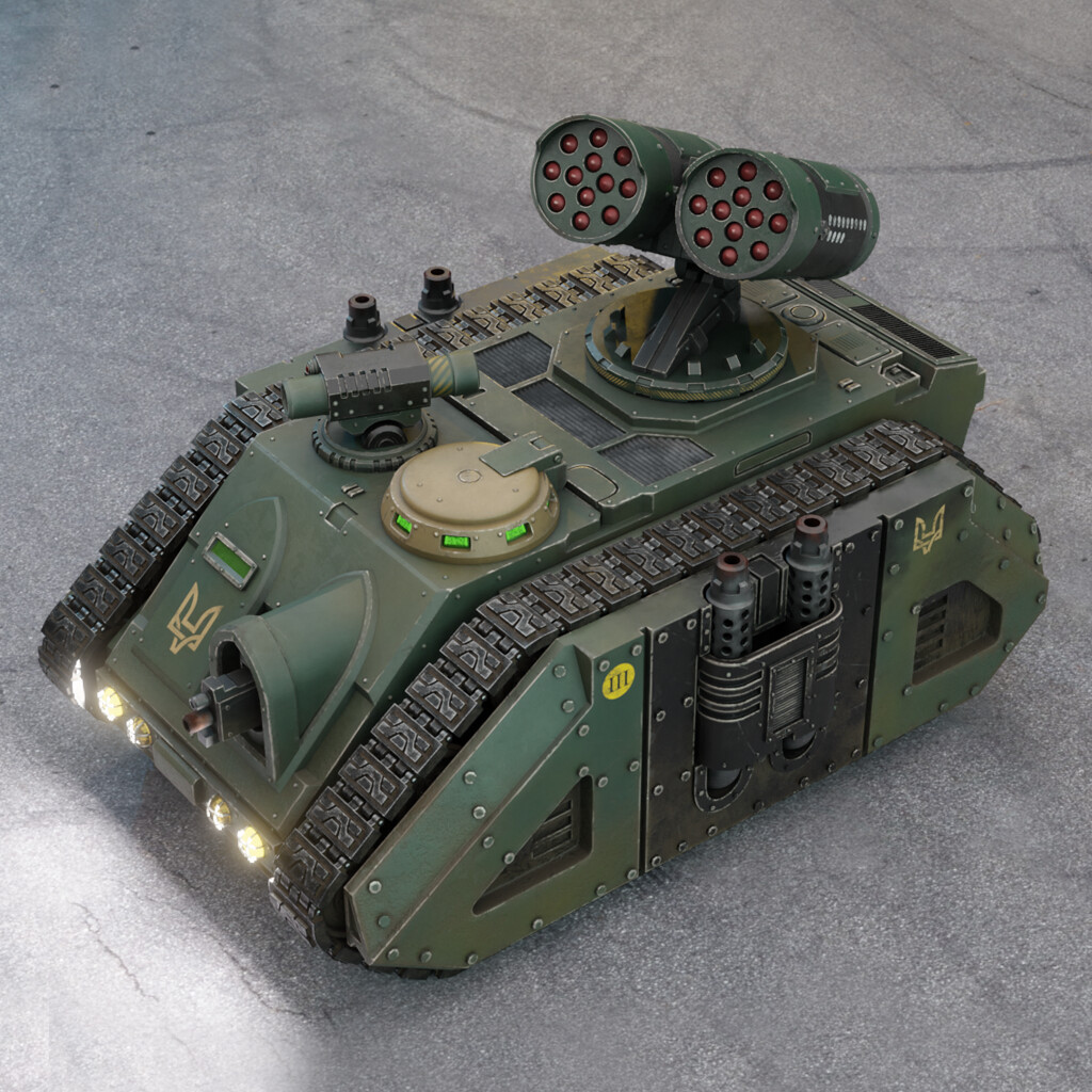 ArtStation - Heavy Armored Multiple Missile Launcher Tank