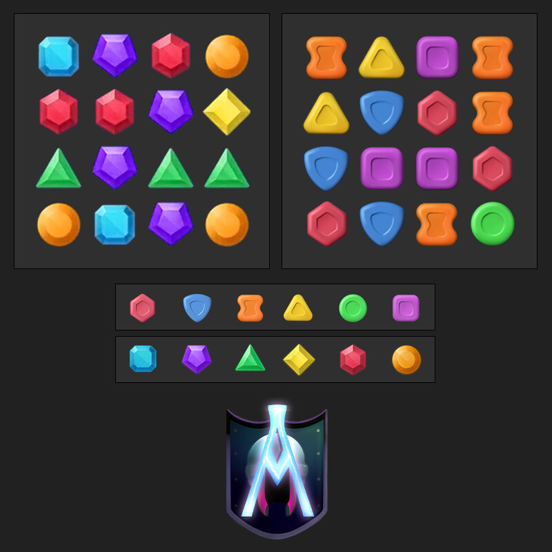 ArtStation - Arcane Merge - Puzzle game - Crystals Match